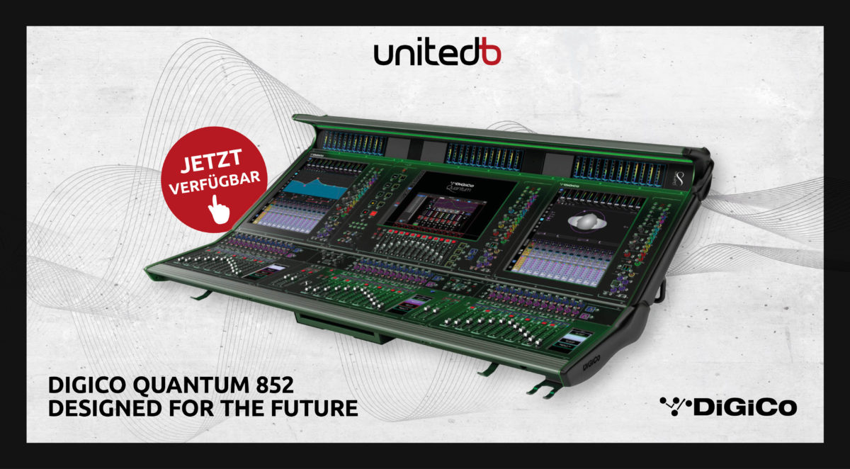 DiGiCo Quantum 852 jetzt verfügbar! - United Brands